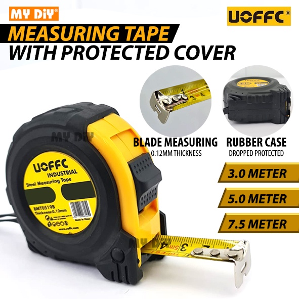 MYDIYHOMEDEPOT - UOFFC MEASURING TAPE WITH PROTECTED COVER TALI TAPE ...