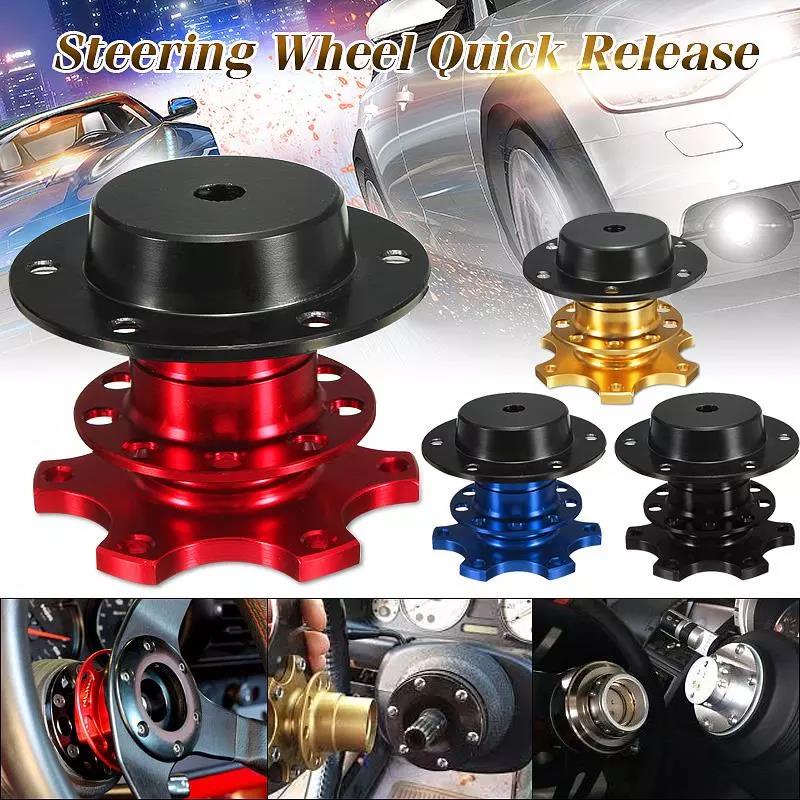 Universal Aluminum Steering Wheel Quick Release Hub Boss Kit Wheel Hub ...