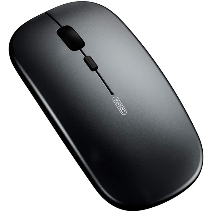 Bluetooth Mouse, Inphic Three-mode Slim Silent Rechargeable Bluetooth ...