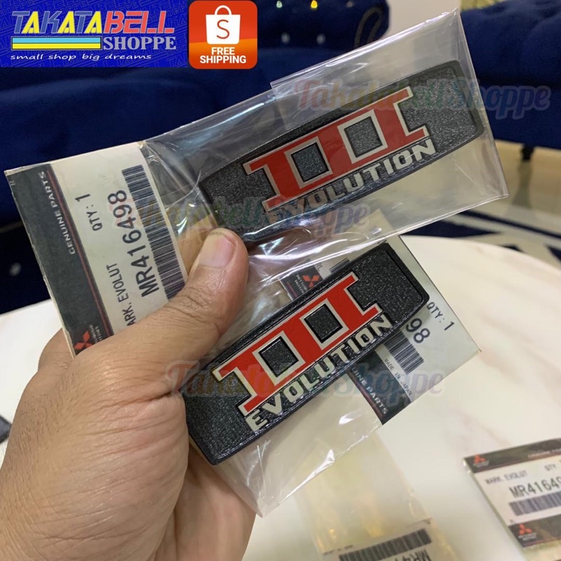 Emblem Mitsubishi Evolution 3/Evo 3 CE9A TRUNK EMBLEM/Evo III Evolution ...