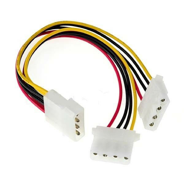 4 Pin IDE Molex Power Supply Y Splitter( 1 Male to 2 Female) READY ...