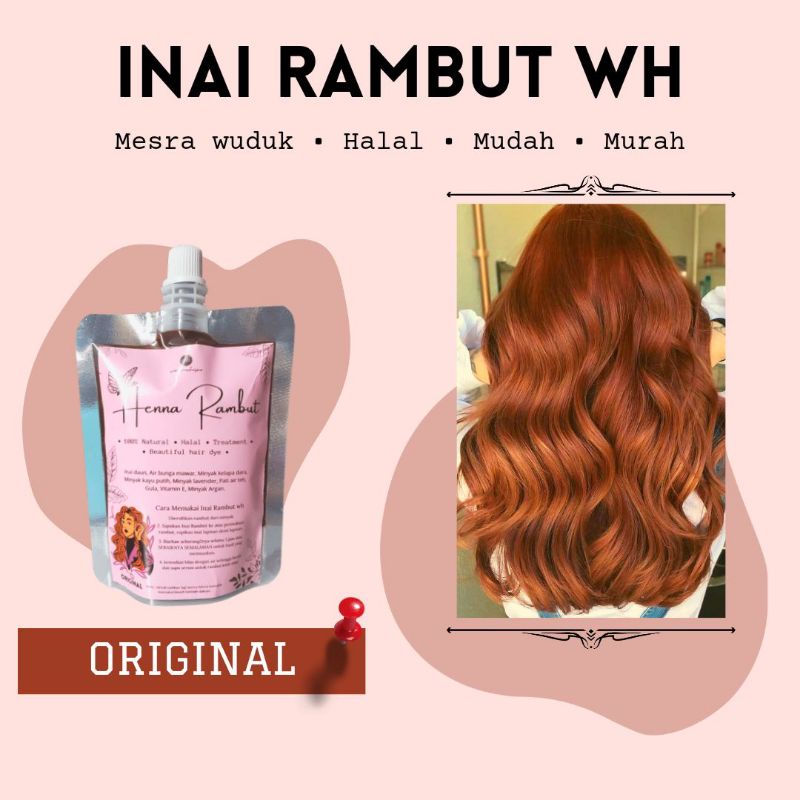 Inai Rambut Murah (FREE 3 ITEM) 100ml | Shopee Malaysia