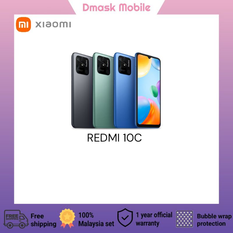 XIAOMI REDMI 10C | 4 GB RAM + 64 GB ROM / 4GB RAM + 128 GB ROM | Shopee ...