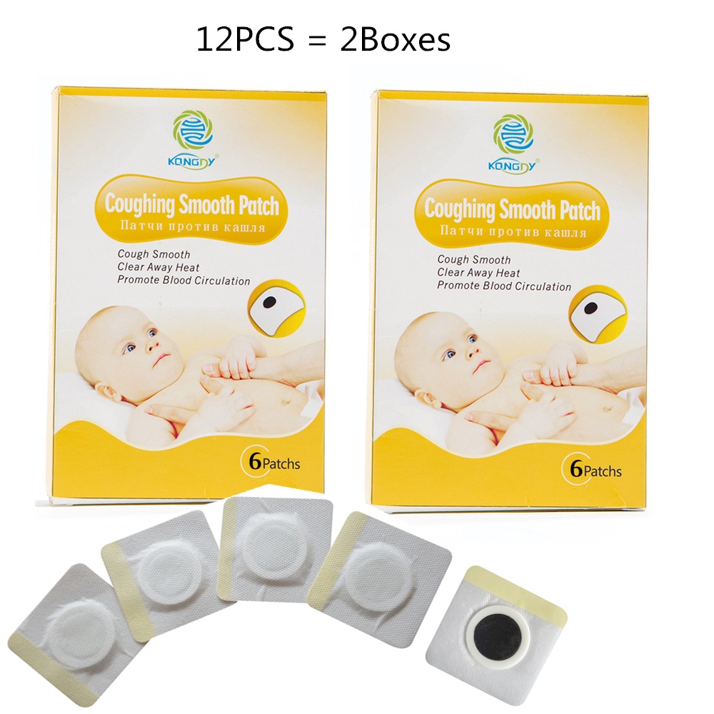 12pcs=2boxes Stop Coughing Patch Anti-cough Plaster For Child Cough ...