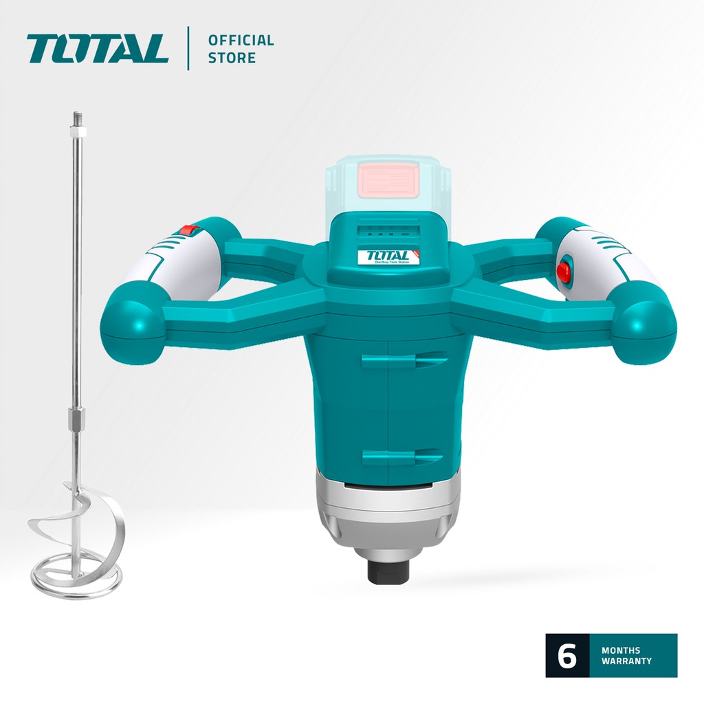 TOTAL Li-ion Cordless Mixer To Mix And Blend Paint In Can, Portable and ...