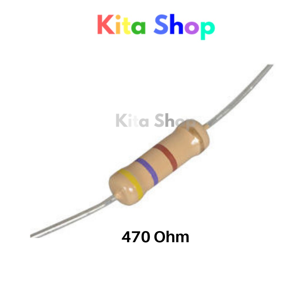 Resistor 470 Ohm (Carbon - 0.25W) | Shopee Malaysia