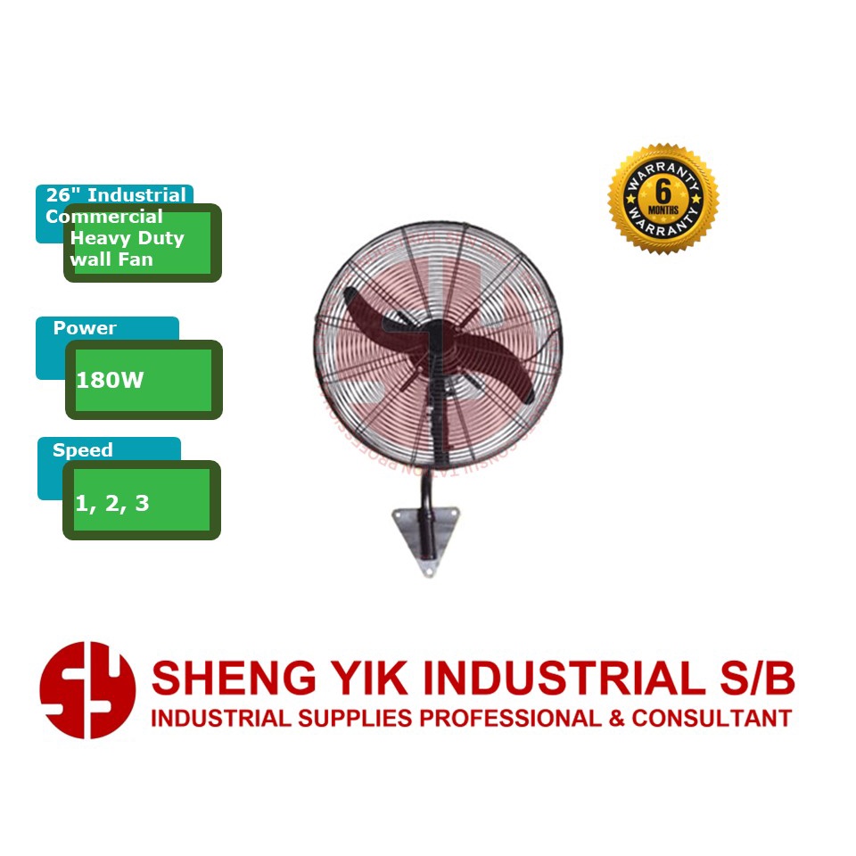 SYI 26" Industrial Commercial Heavy Duty Wall Fan | Shopee Malaysia
