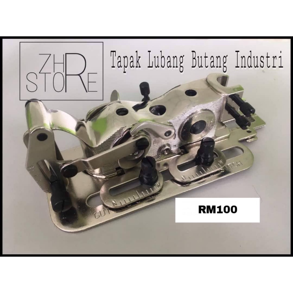 Tapak lubang butang mesin jahit industri/ kepala hitam | Shopee Malaysia