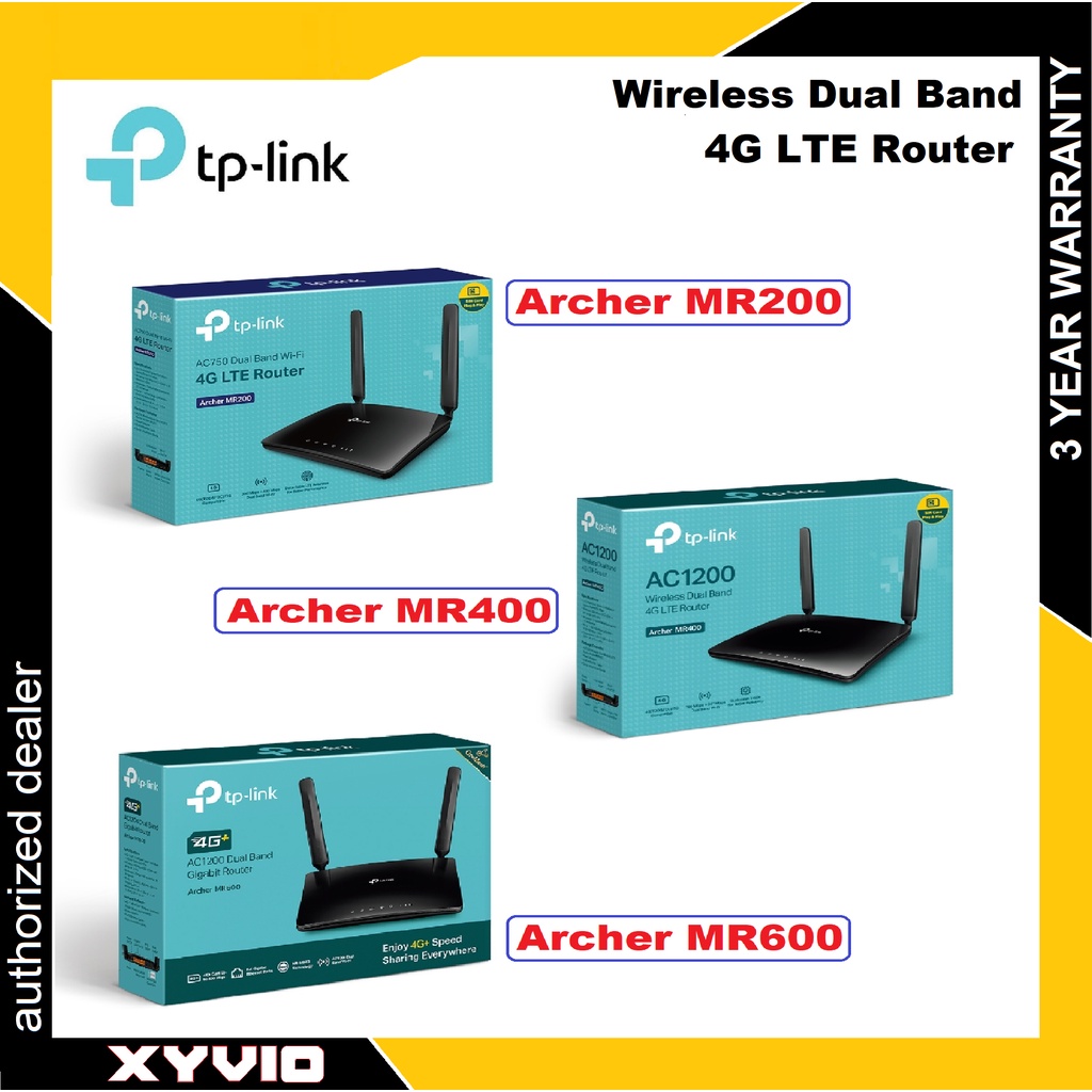 TP-LINK Archer MR200 AC750 / MR400 AC1200 / MR600 4G Sim Card Cat6 ...