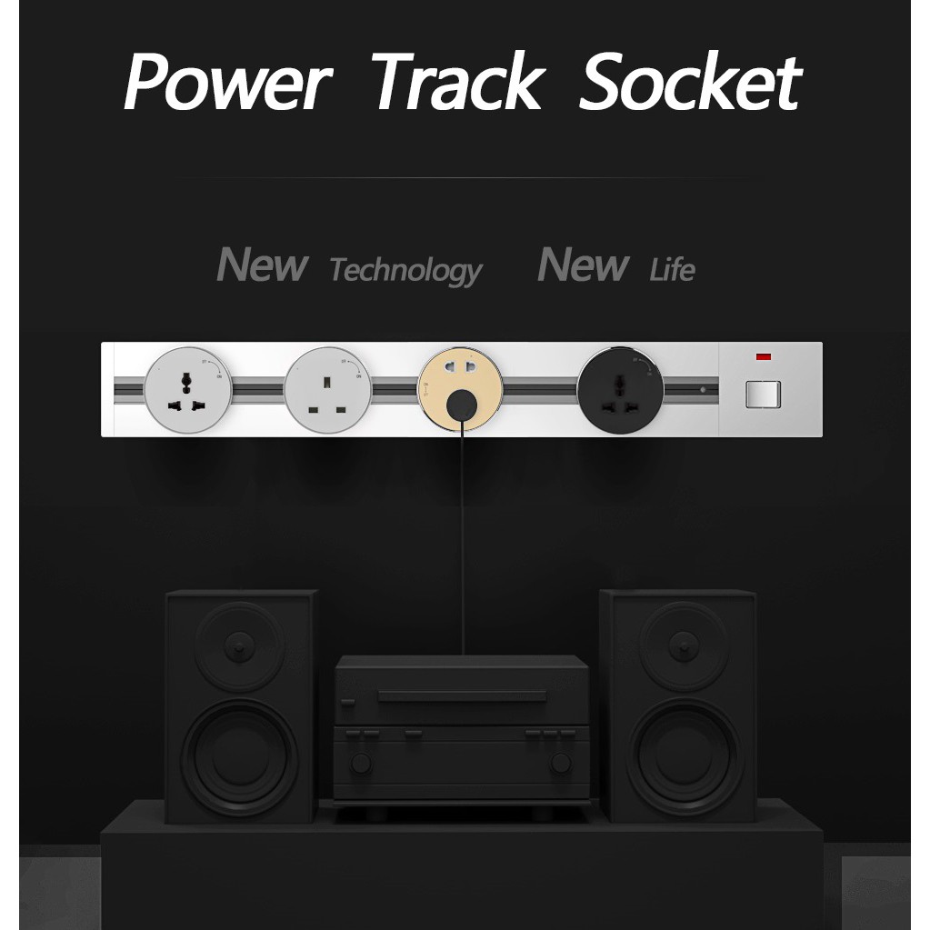 Power Track Socket New Technology Waterproof Socket Removable Safety ...