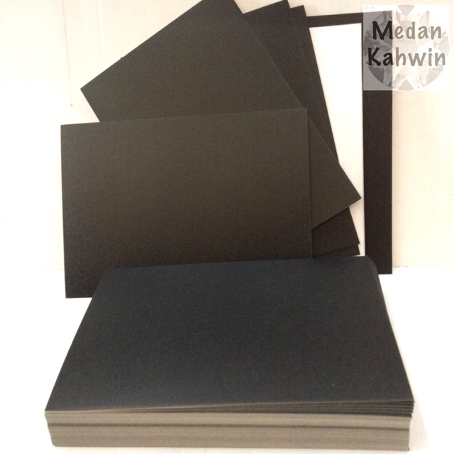 #EX0085 3pc Kad Hitam A4 840gsm Black Mounting Board | Shopee Malaysia