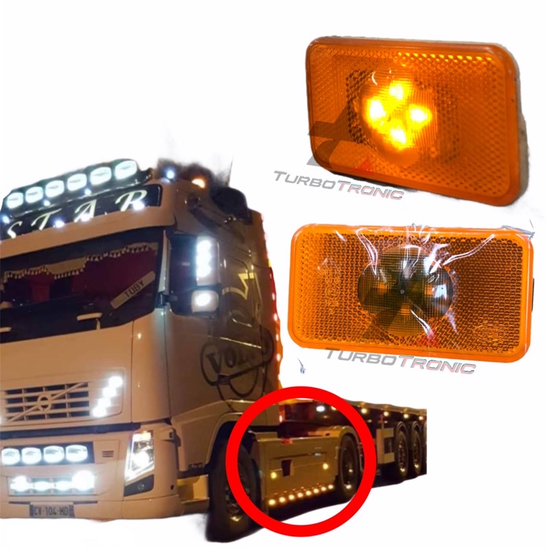 🇸🇪VOLVO FM/FH LED Side Marker Light (1Pcs) | Shopee Malaysia