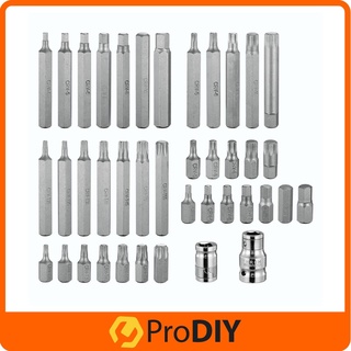 40Pcs Hex Torx Spline Bit Drive Nut Driver Type Driver Socket Set For ...