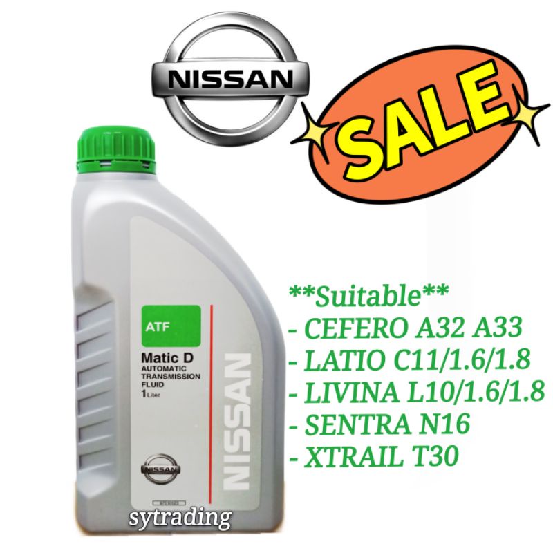Nissan Matic D Automatic Transmission Fluid Matic D ATF 1 Liter Sentra ...