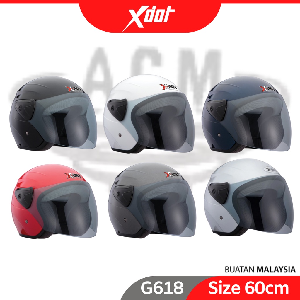XDOT G618N Open Face Helmet Motor Helmets Topi Keledar G618 G 618 N X ...