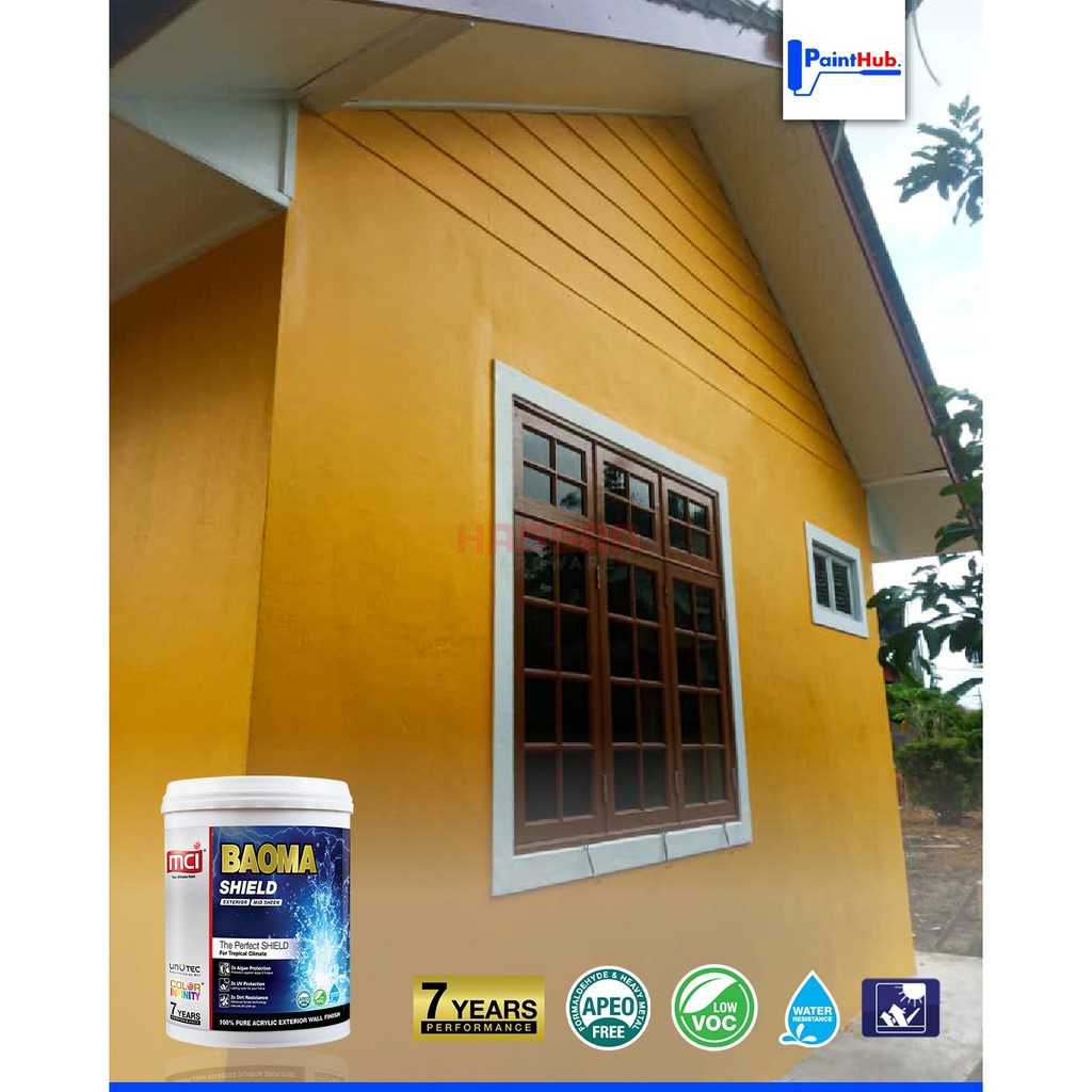 CAT UNTUK DALAM & LUAR RUMAH / CAT PELBAGAI WARNA // MCI Baoma Shield 15 Liter || Cat Anti Kulat ...