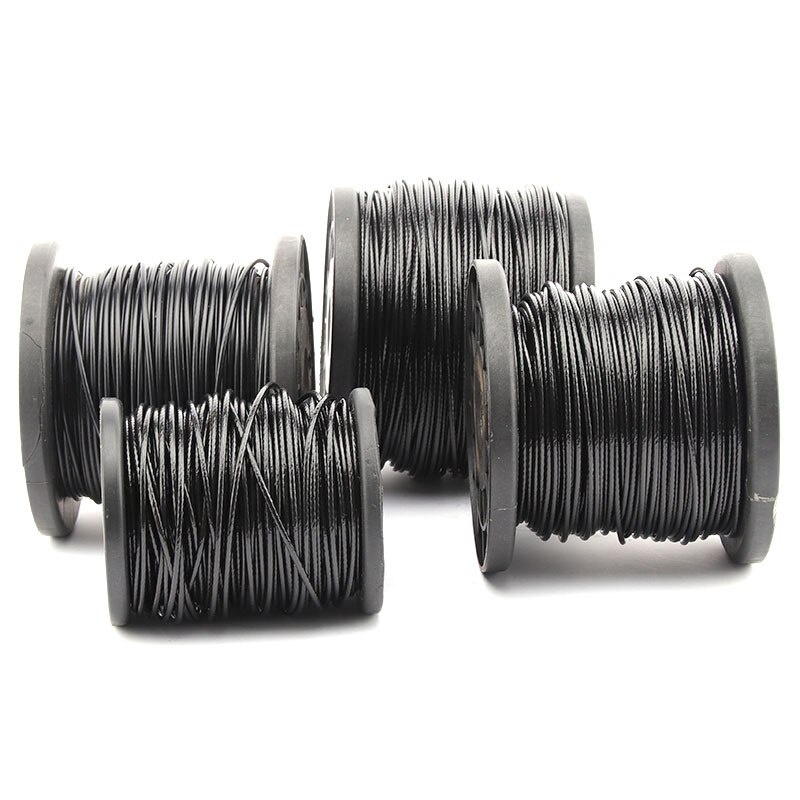3304 steel wire rope black pvc coated stainless steel cable clothesline ...