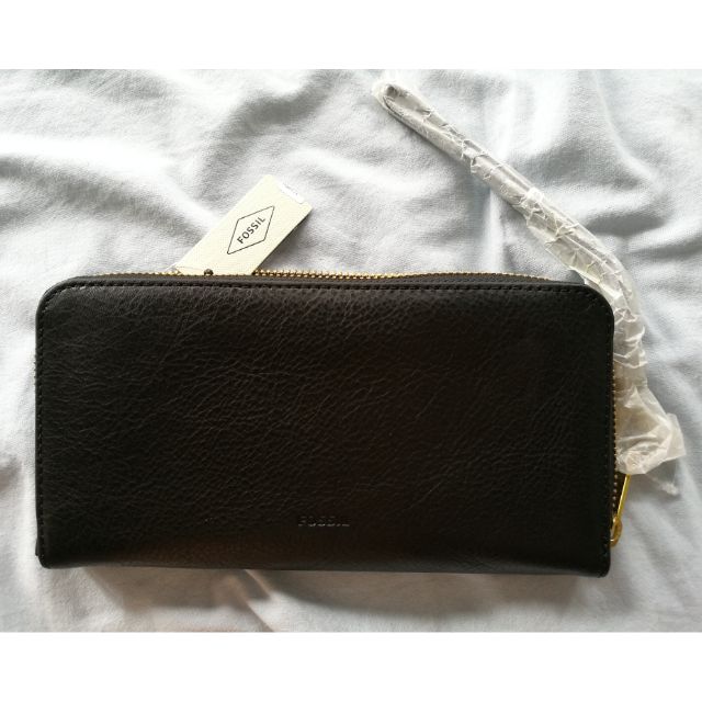 [Original 💯] Fossil Emma Wallet (Black) | Shopee Malaysia