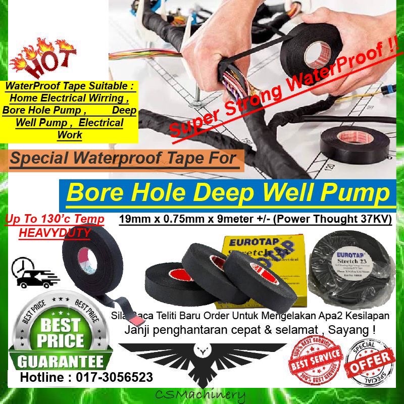 EURO Scotch 23 Rubber Splicing Tape / High Tension / 3M Tape Waterproof ...