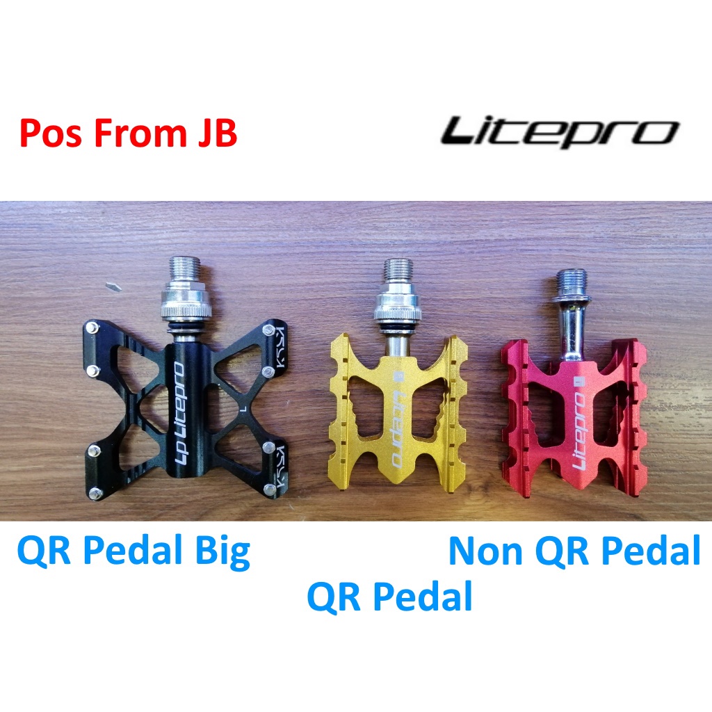 Litepro QR Pedal and Non QR Pedal Folding bike pedal lite pro quick ...