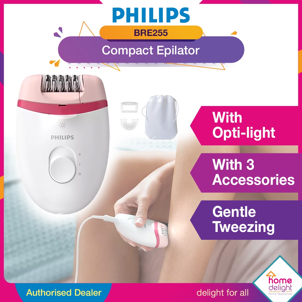 Philips Compact Epilator (Corded) [BRE255 /00 BRE255/00 ] | Shopee Malaysia