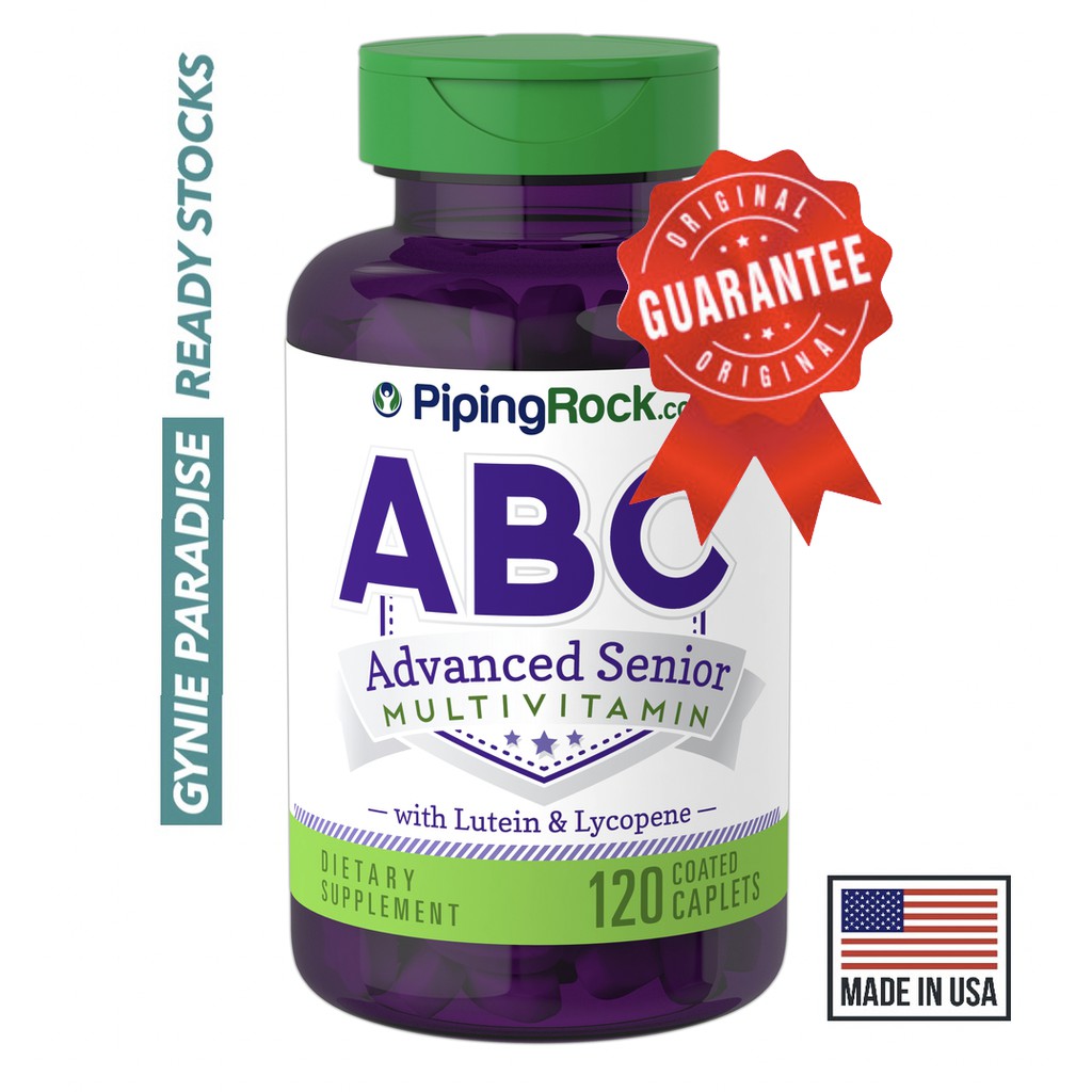 Ready Stocks, Multivitamins for Senior aged 55+ - ABC with Lutein ...