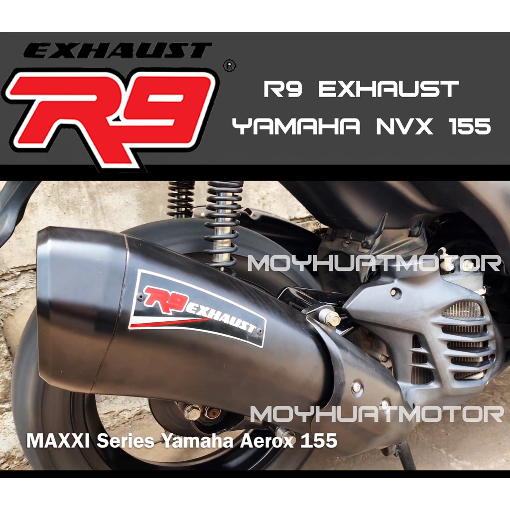 ORIGINAL R9 YAMAHA NVX EXHAUST / YAMAHA NVX 155/ R9 EXHAUST PIPE RACING ...