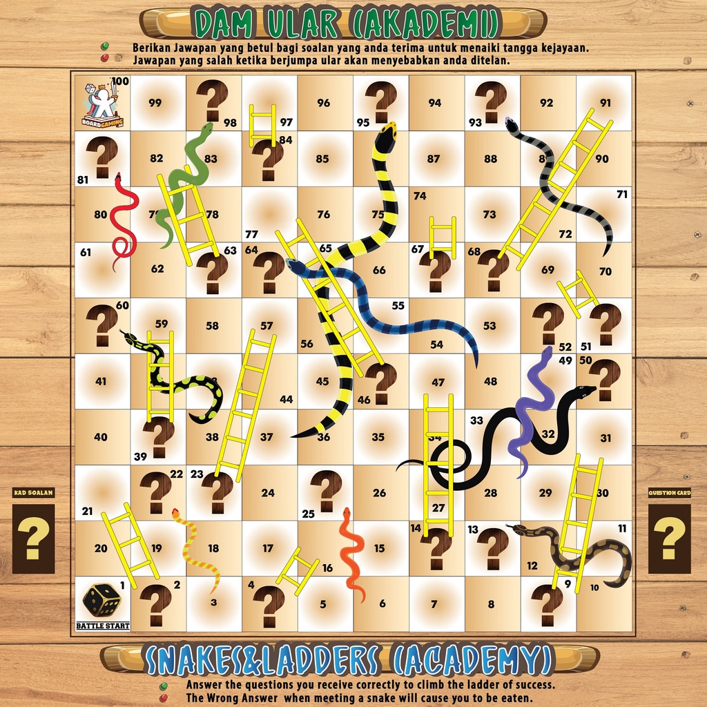 Dam Ular Gergasi + Kad Soalan pelbagai Variasi Ready Stock Malaysia ...