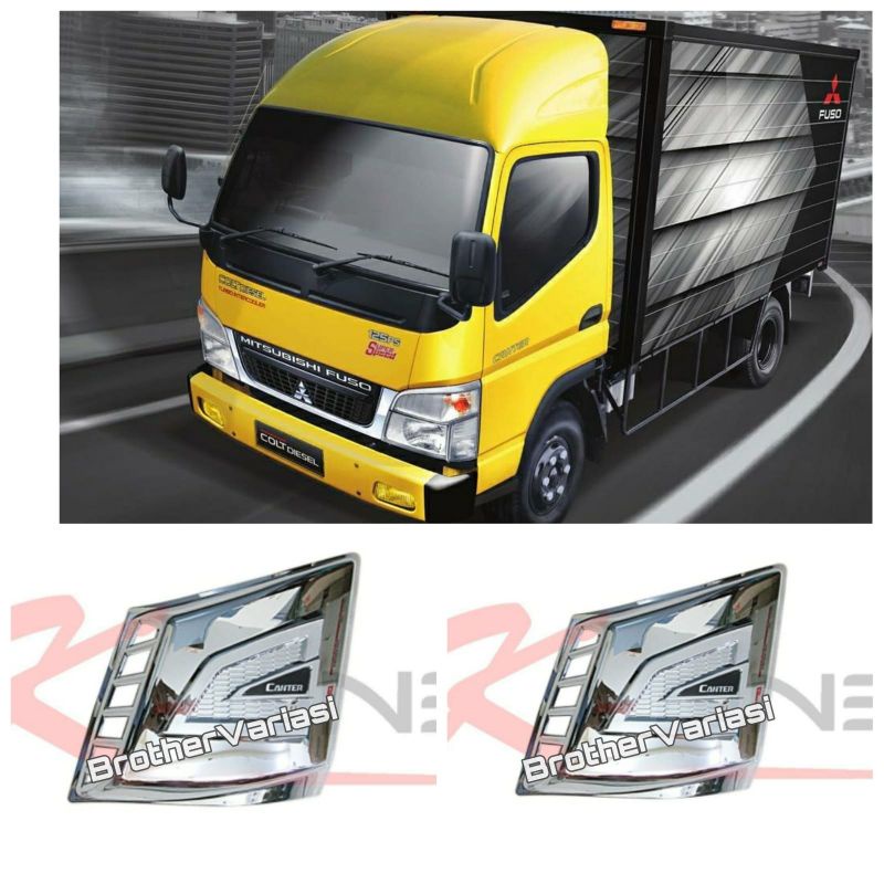 Chrome canter cheek garnish chrome canter side vent | Shopee Malaysia