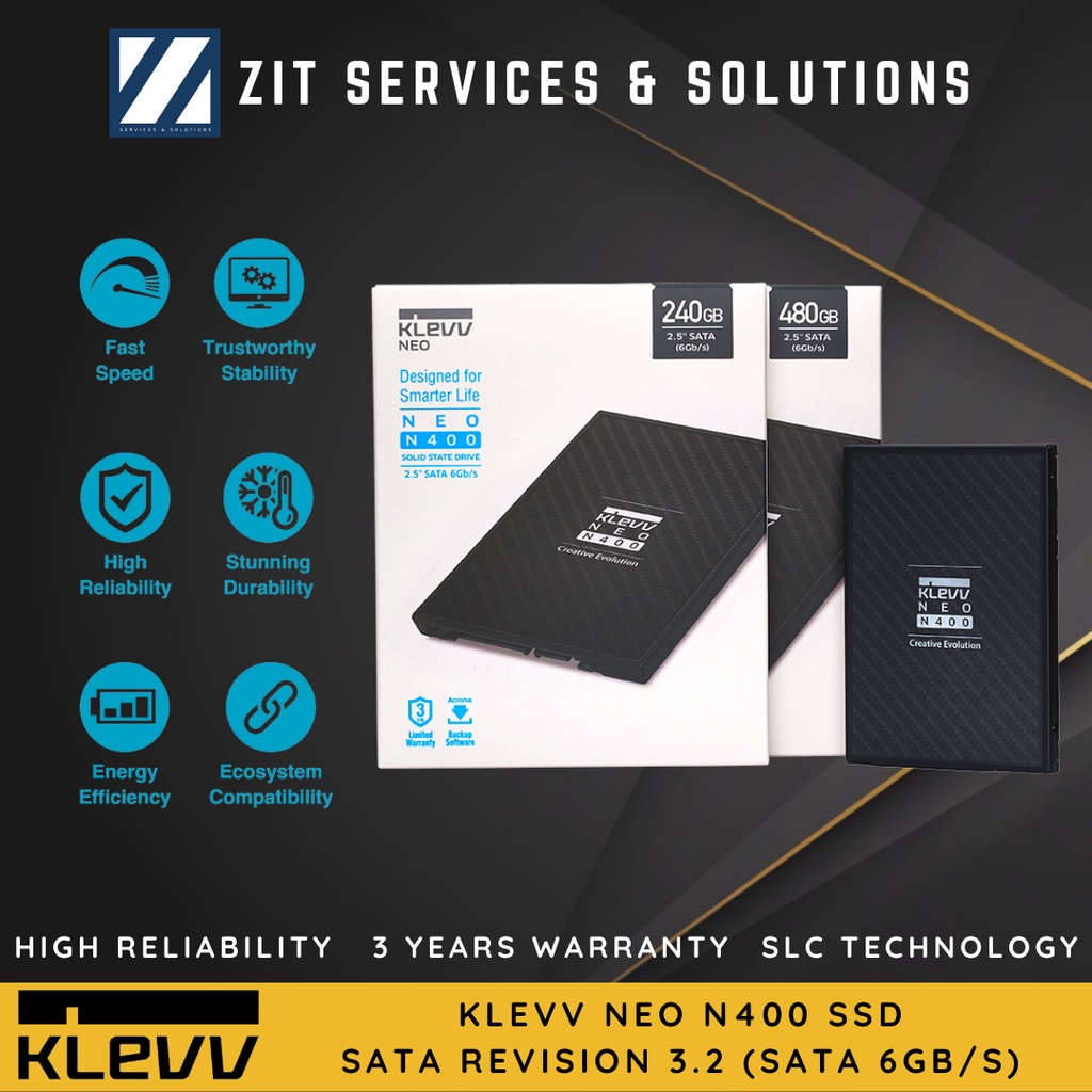 KLEVV Neo N400 SATA SSD 2.5" (240GB / 480GB) | Shopee Malaysia