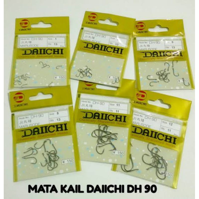 MATA DAICHI HOOK "DH-90" (MARUSODE) (Black Chrome Hole) | Shopee Malaysia