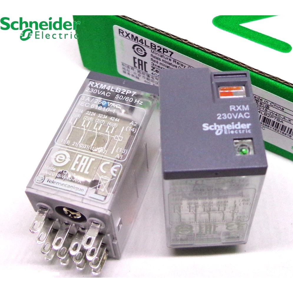 SCHNEIDER RXM (14PIN) RELAY & SOCKET RXM4LB2BD RXM4LB2P7 RXZE1M4C | Shopee Malaysia