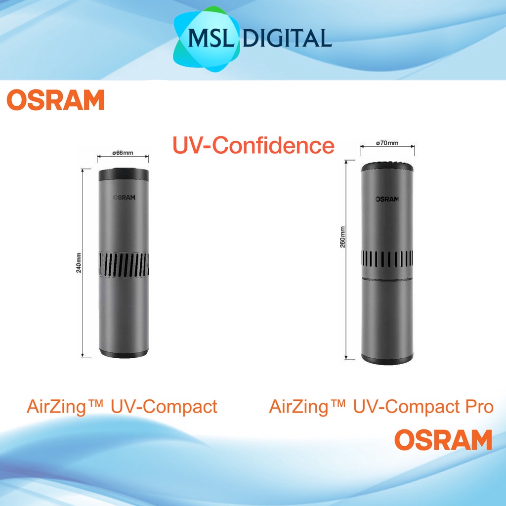 Osram AirZing UV-Compact / UV-Compact Pro UV-C Air Purifier (紫外线空气净化器 ...