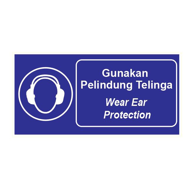 Wear Ear Protection Sticker Gunakan Pelindung Telinga Sticker 请佩戴耳罩贴纸 ...