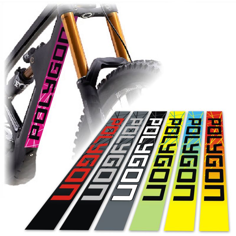 Latest!! Polygon motif mtb Bike downtube Sticker - mtb Bike downtube ...