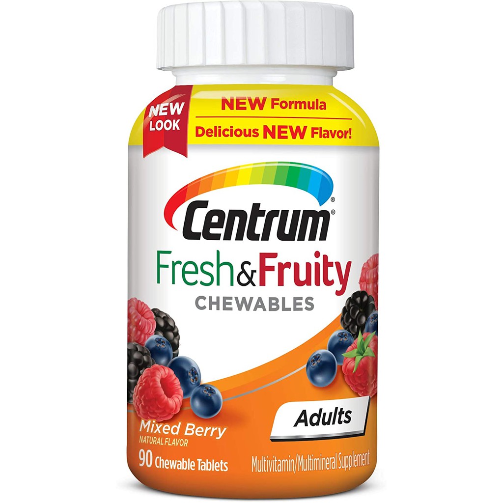 Centrum Adults Fresh Fruity Chewables MultivitaminMultimineral ...