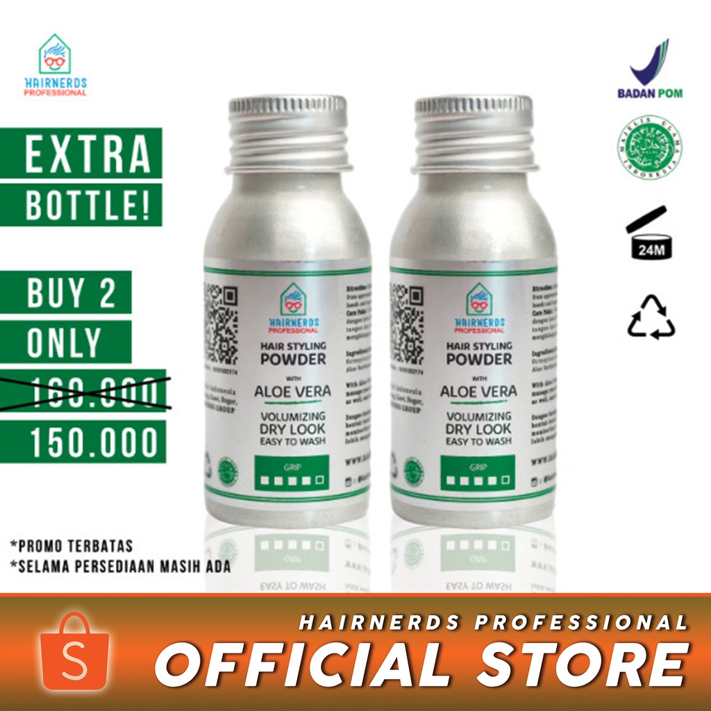 Hairnerds Professional - FreestyleDust Powder/Styling Clay Pomade Water ...