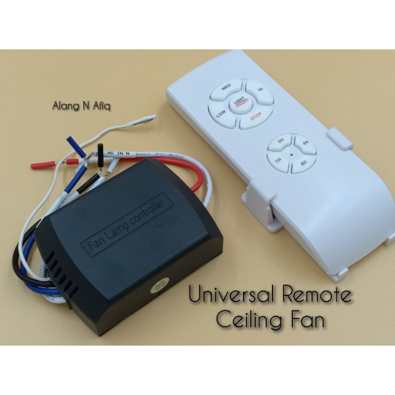 Alpha, Cosa, Sapphire Universal Wireless AC Ceiling Fan Lamp Remote ...
