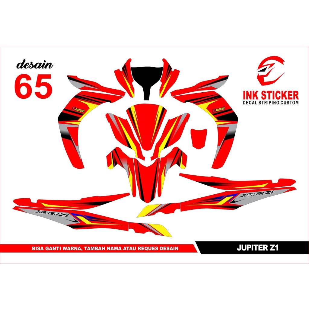 Jupiter Z1 65 Fullbody Decal Sticker | Shopee Malaysia