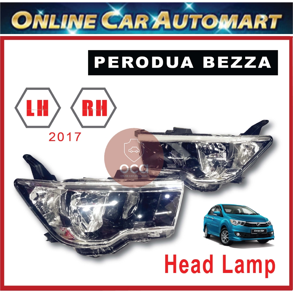 Perodua Bezza 2017 Head Lamp/Headlamp Original Design | Shopee Malaysia