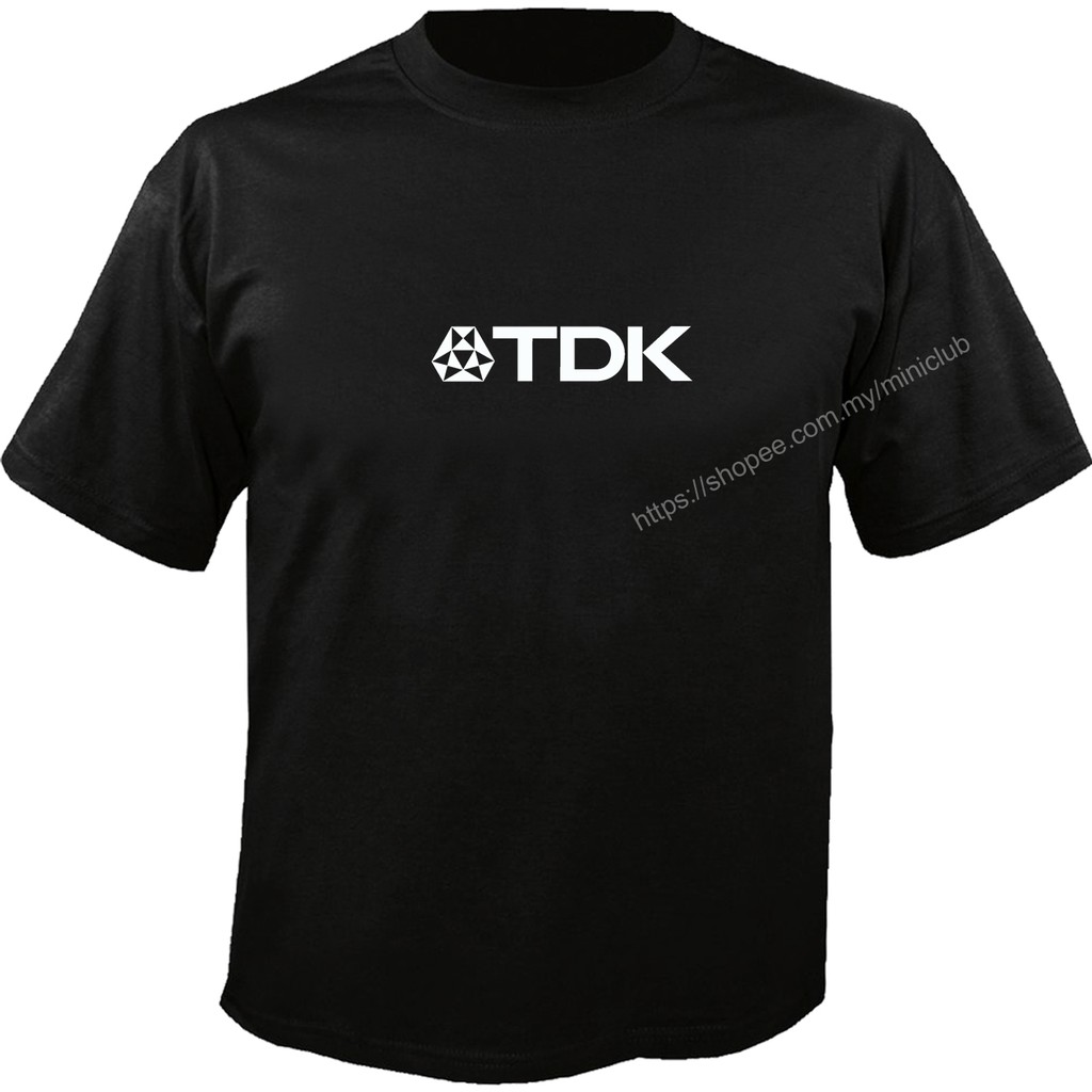 TDK LOGO Custom Tshirt Tee Shirt Teeshirt BLACK COLOR (S-3XL) | Shopee ...