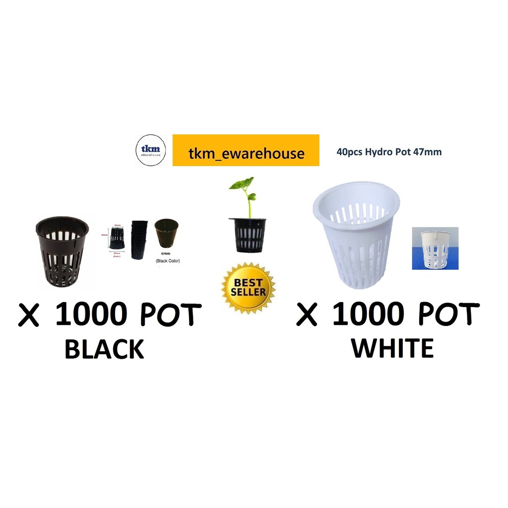 [Fertigasi Hidroponik Sayur Daun Hydroponic] 1000NOS X 47mm Mesh Hydro ...