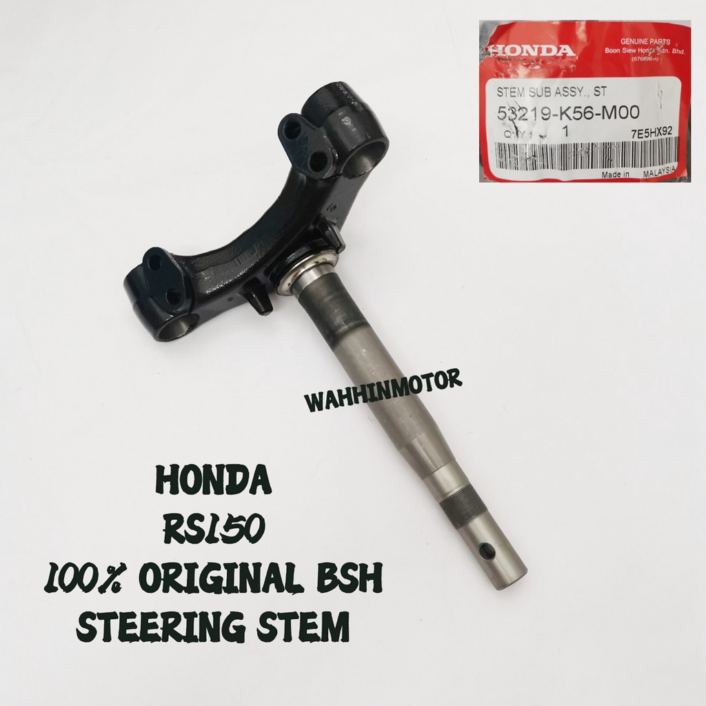 100% ORIGINAL BSH HONDA RS150 V1 V2 RSX VARIO150 VARIO 150 EX5 DREAM110 DREAM 110 STEERING STEM ...