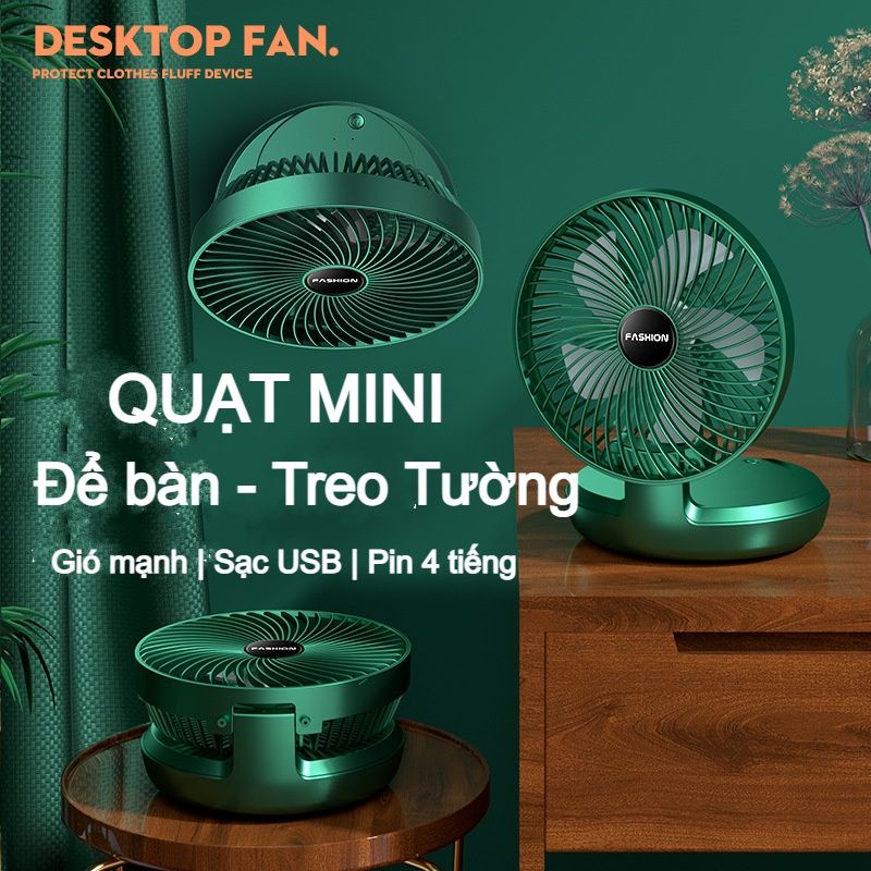 Foldable mini electric wall-mounted desk fan | Shopee Malaysia