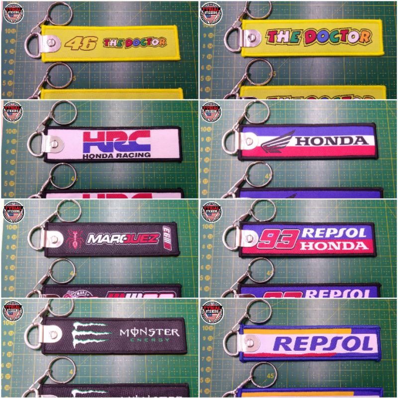 KEYCHAIN MOTOR KEYRING MOTOR KAIN THE DOCTOR VR46 MONSTER ENERGY HONDA ...