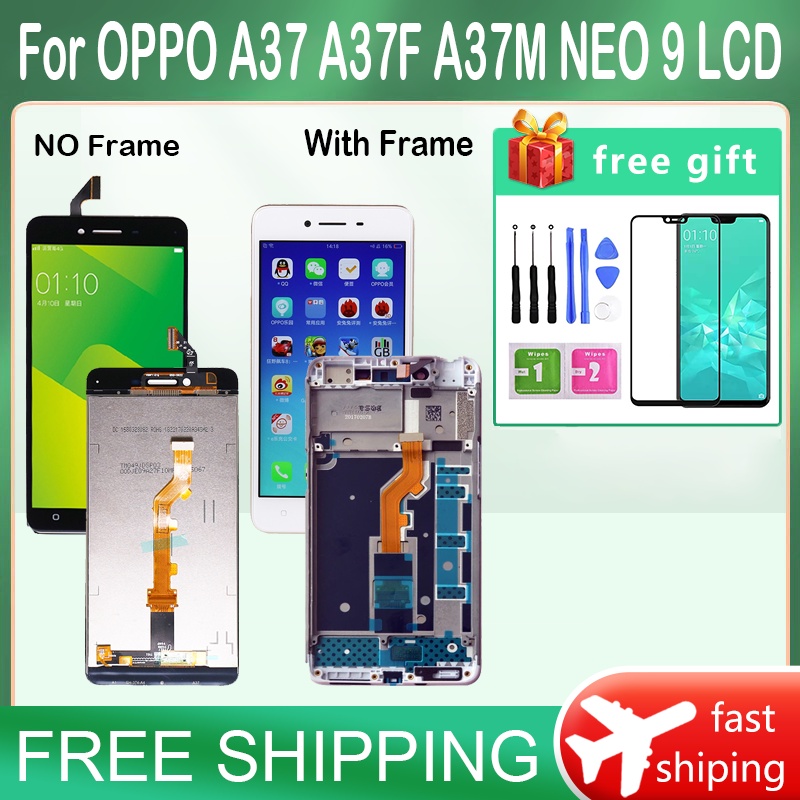 For OPPO Neo 9 / A37 / A37F / A37M LCD Display Screen With Frame ...