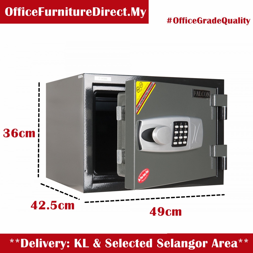 Falcon Safe H58E Fire Resistant Safe Digital Solid Safe Box Home Office ...