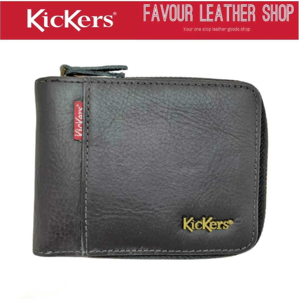 Kickers Genuine Leather Zipper Wallet (KDOA-Z-50369) | Shopee Malaysia