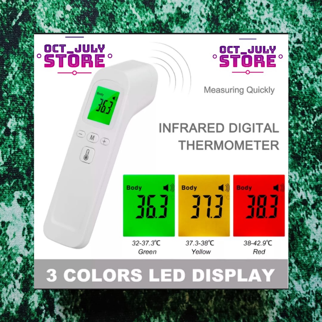 (READY STOCK)PHICON Infrared Thermometer/Non-Contact Laser Forehead ...