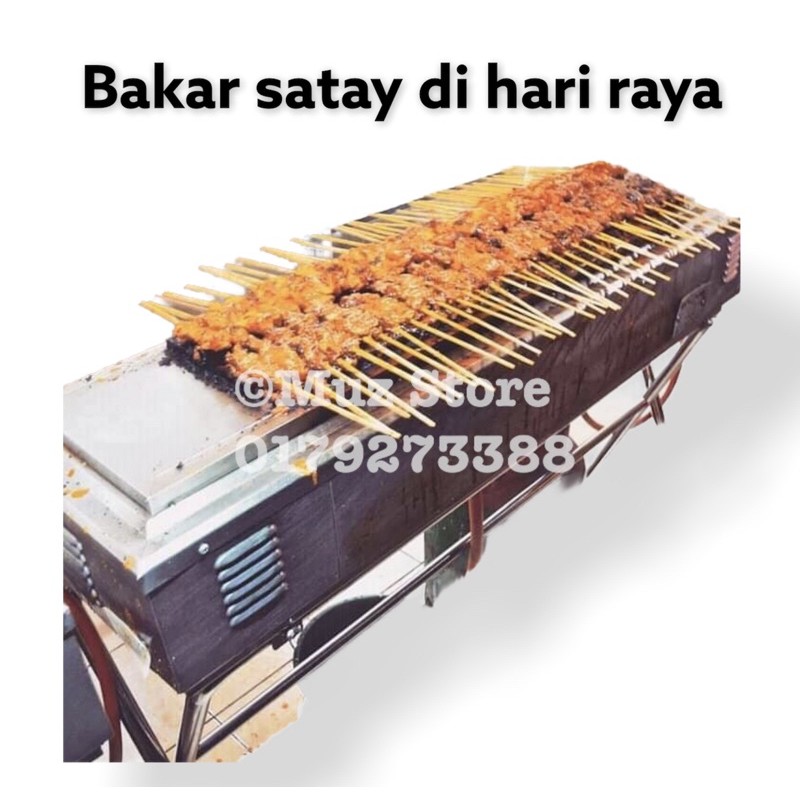 💥Dapur bakar satay infrared🔥 dengan stand/kaki daging ayam ikan lokcing ...